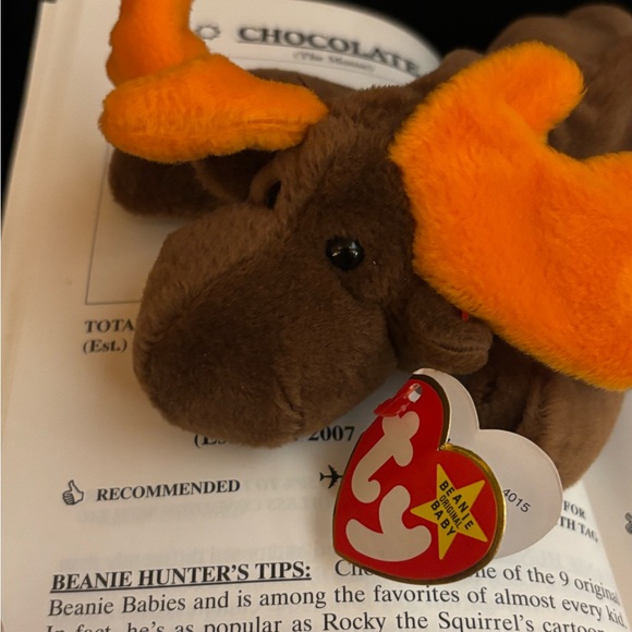 Ty | Toys | Vintage Ty Beanie Baby Chocolate The Moose Original Nine ...